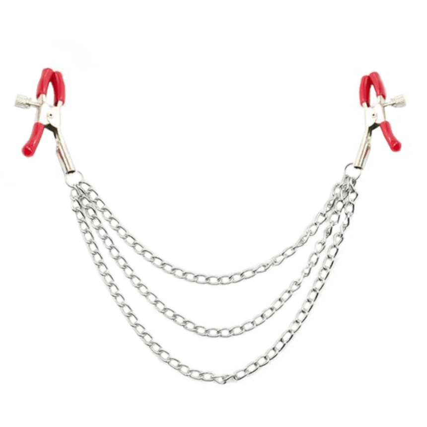 Fashionable Nipple Clamps With Chain Realistic Dildo Best Big And Large Realistic Dildos For